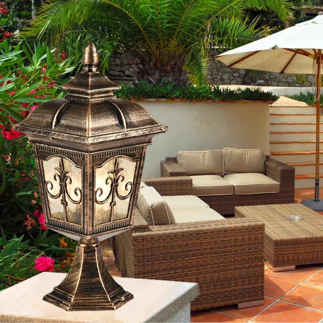 European Style Gate Light (Antique Gold) – HomeFit