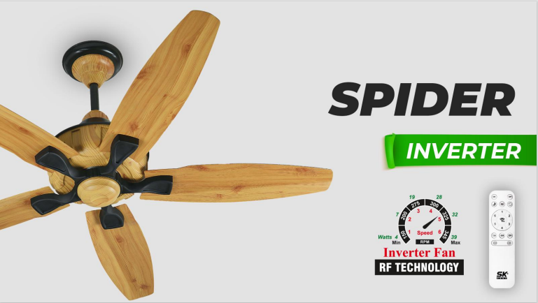 SK Inverter Fan SPIDER With Remote 56" – HomeFit